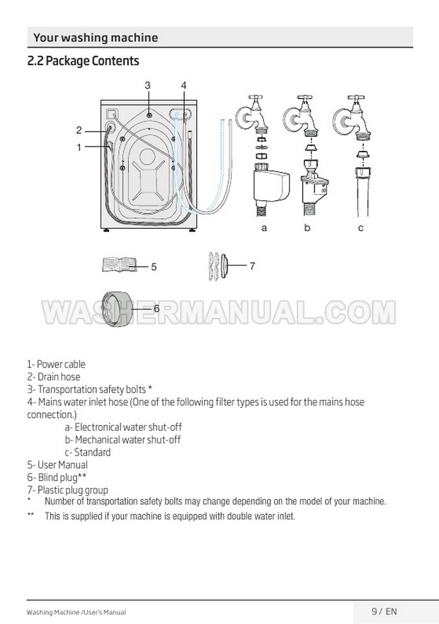 Beko WMI61241 Washer User Manual