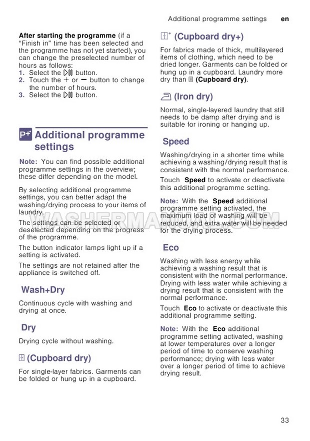 Bosch WDU28560GB Washing Machine Instruction Manual and Installation ...