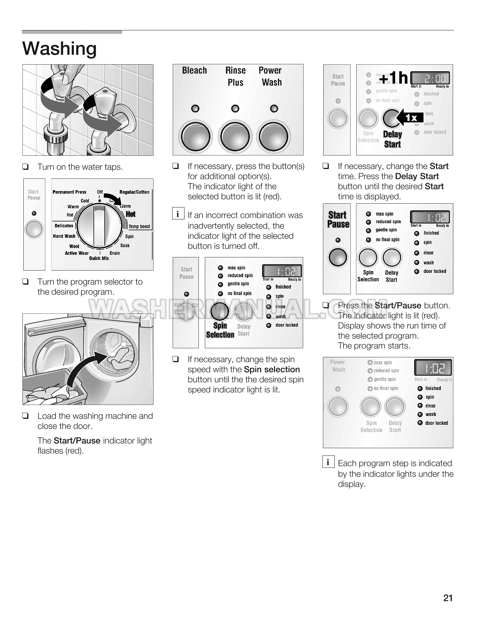 Bosch WFMC3200UC Nexxt Washing Machine Operating, Care and Installation ...
