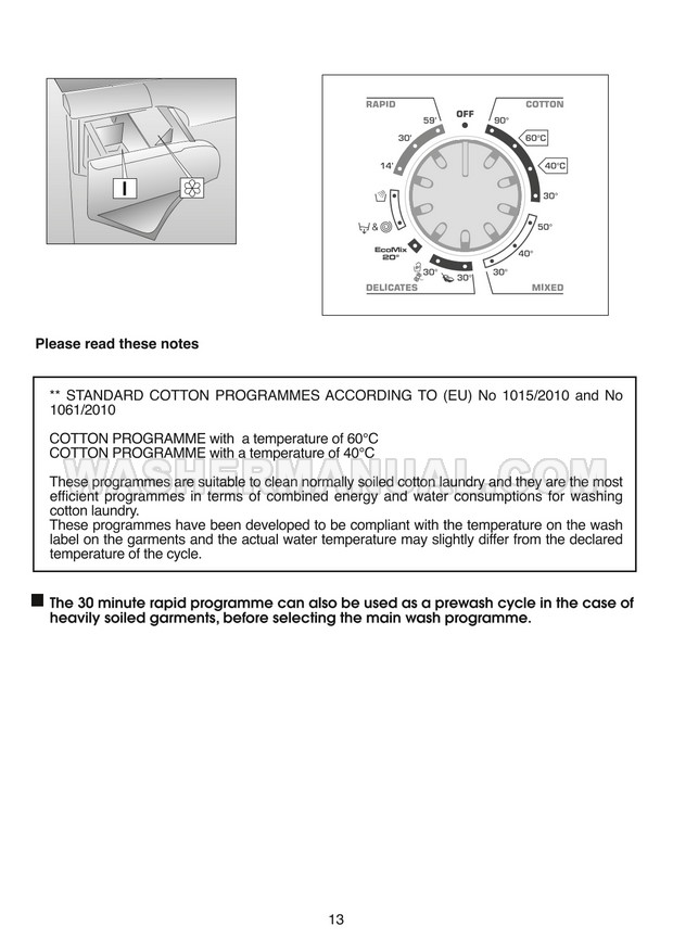 Candy AQUA 2D 1042 Washer Instructions for Use