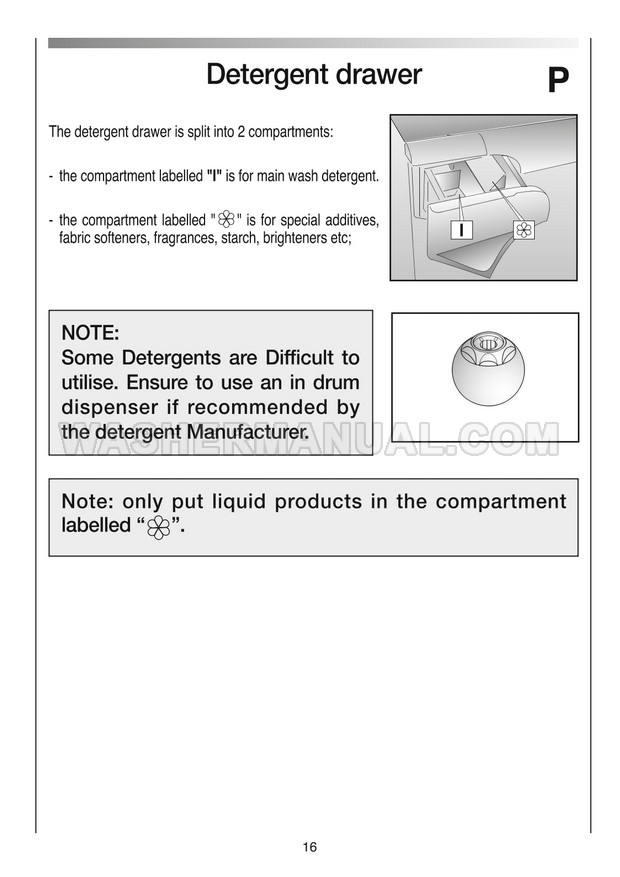 Candy AQUA 2D 1042 Washer Instructions for Use