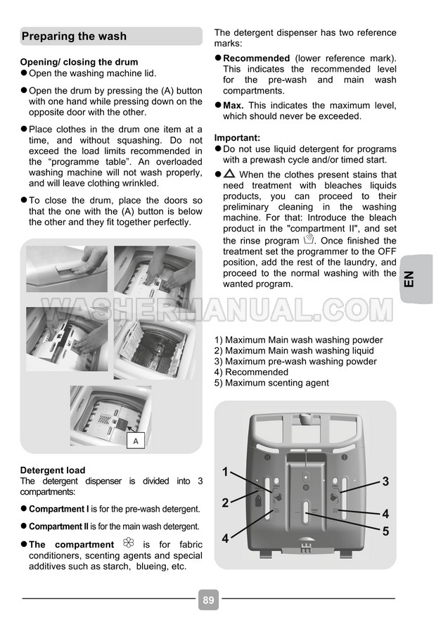 Candy CLT HG272D Washer User Manual