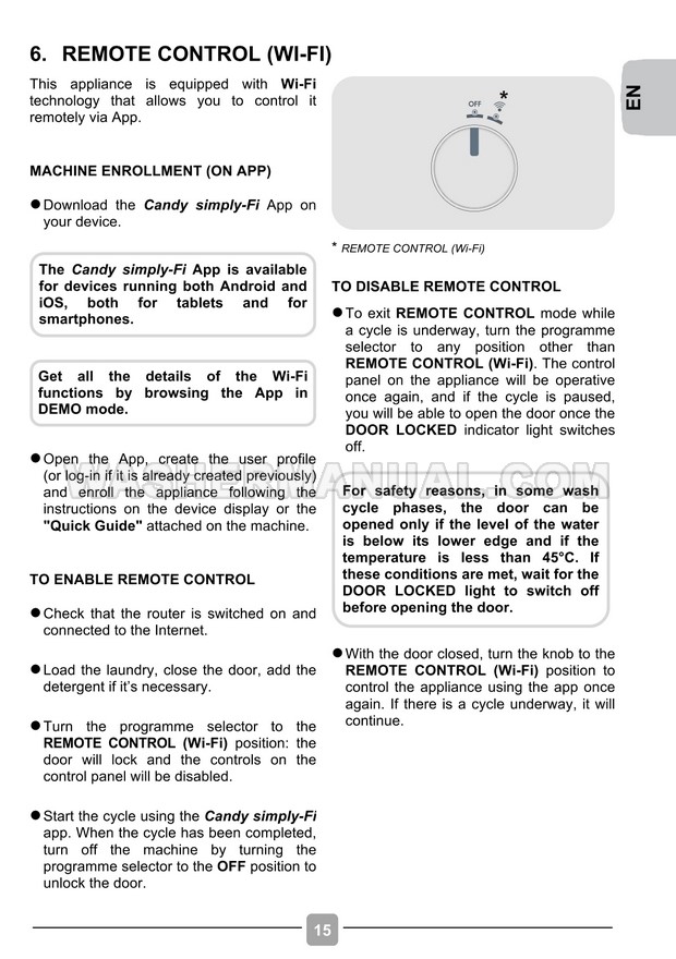 Candy CSOW4853TWCE Smart Pro User Manual