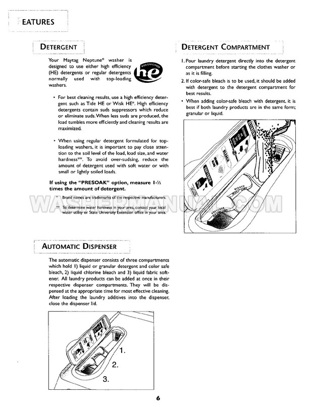 Maytag MAH5500BWW Top Load Washer User Guide
