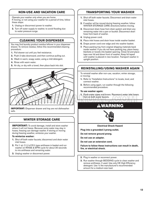 Maytag Bravos Xl Washer Troubleshooting Manual