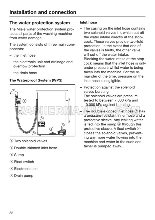Miele WKH 122 WPS W1 Washing Machine Operating Instructions